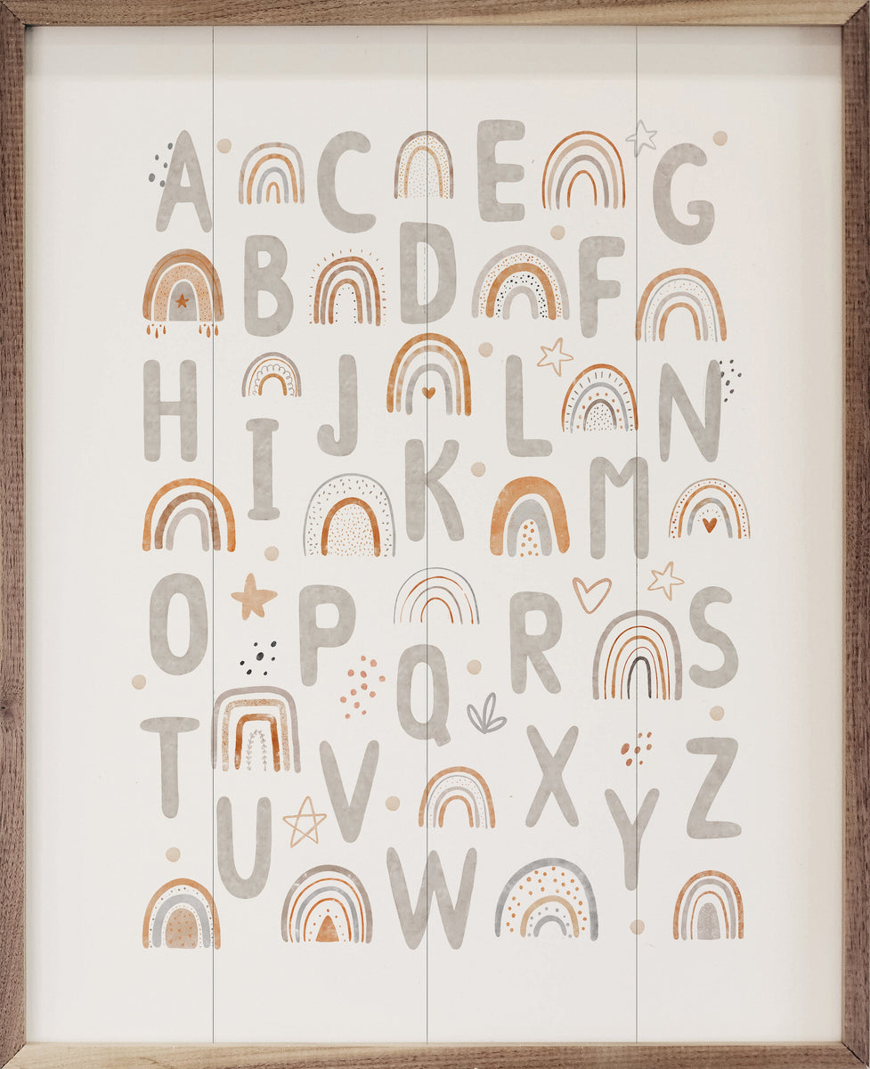Boho Watercolor Alphabet By Allure Art – Kendrick Home