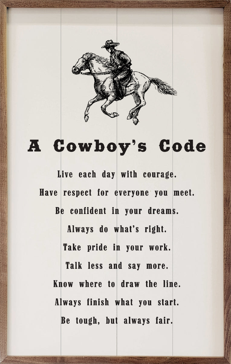 Cowboy Code White – Kendrick Home