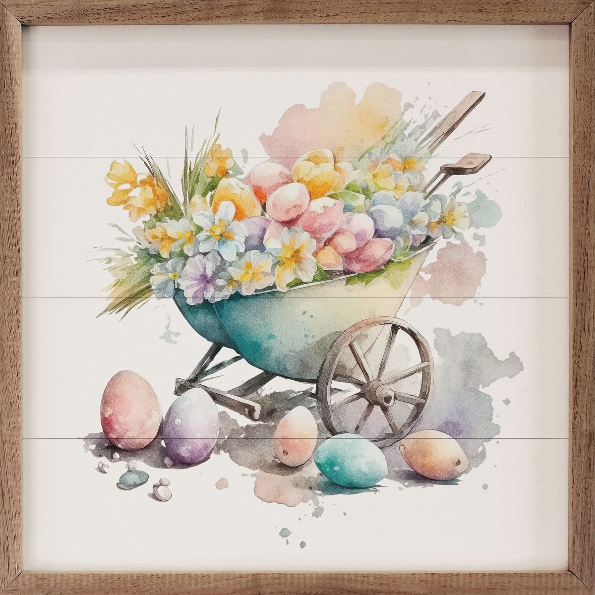 Easter Wheelbarrow White – Kendrick Home
