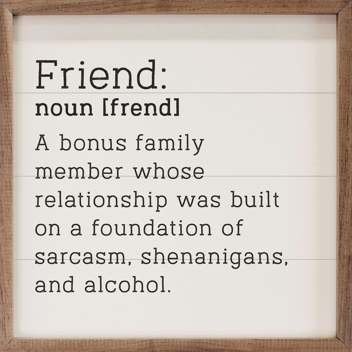Friend Definition White – Kendrick Home
