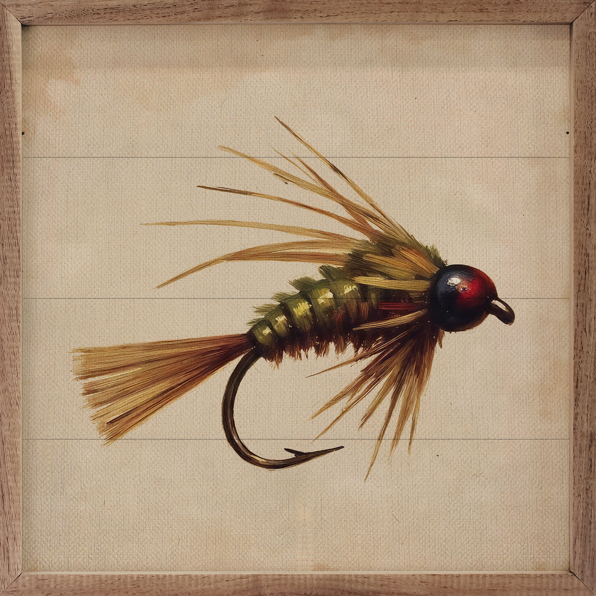 Green and Gold Fishing Fly – Kendrick Home