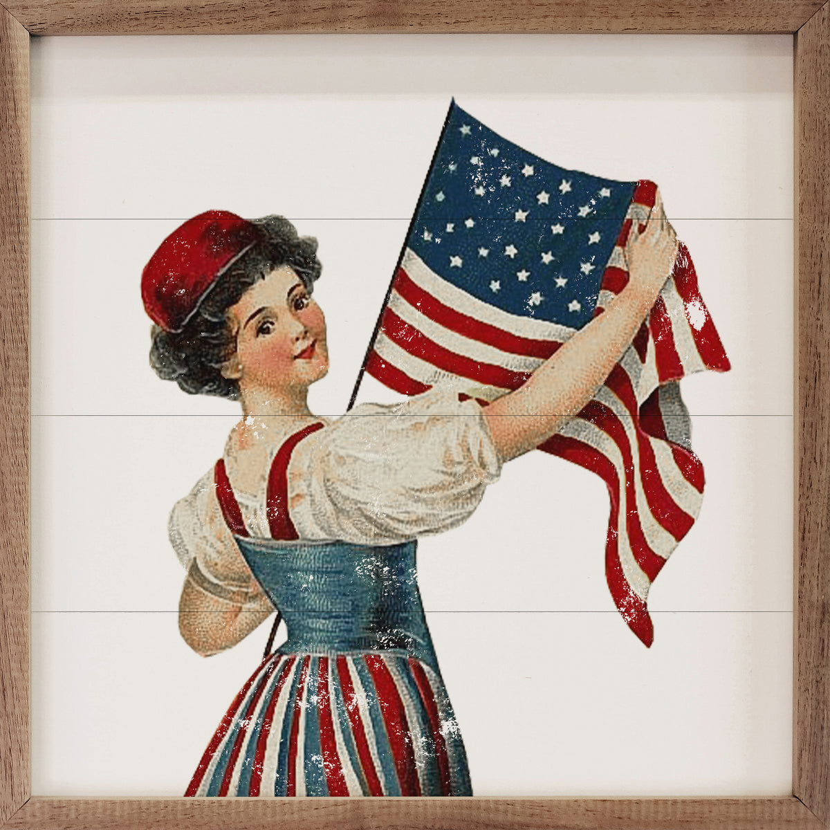 Independence Girl With Flag – Kendrick Home