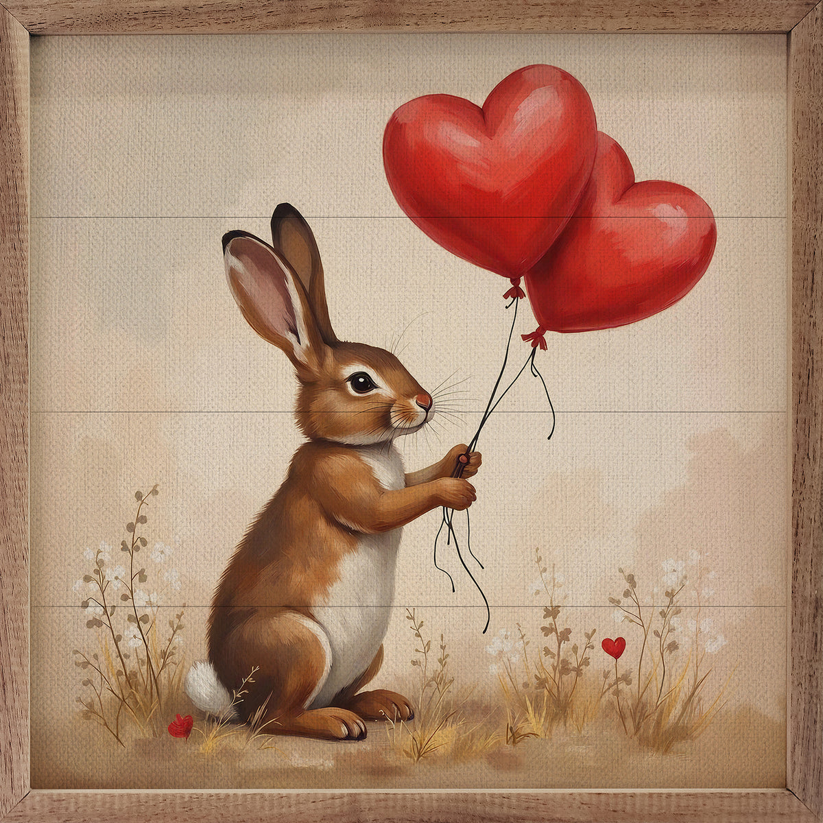 Red Heart Balloon Bunny – Kendrick Home