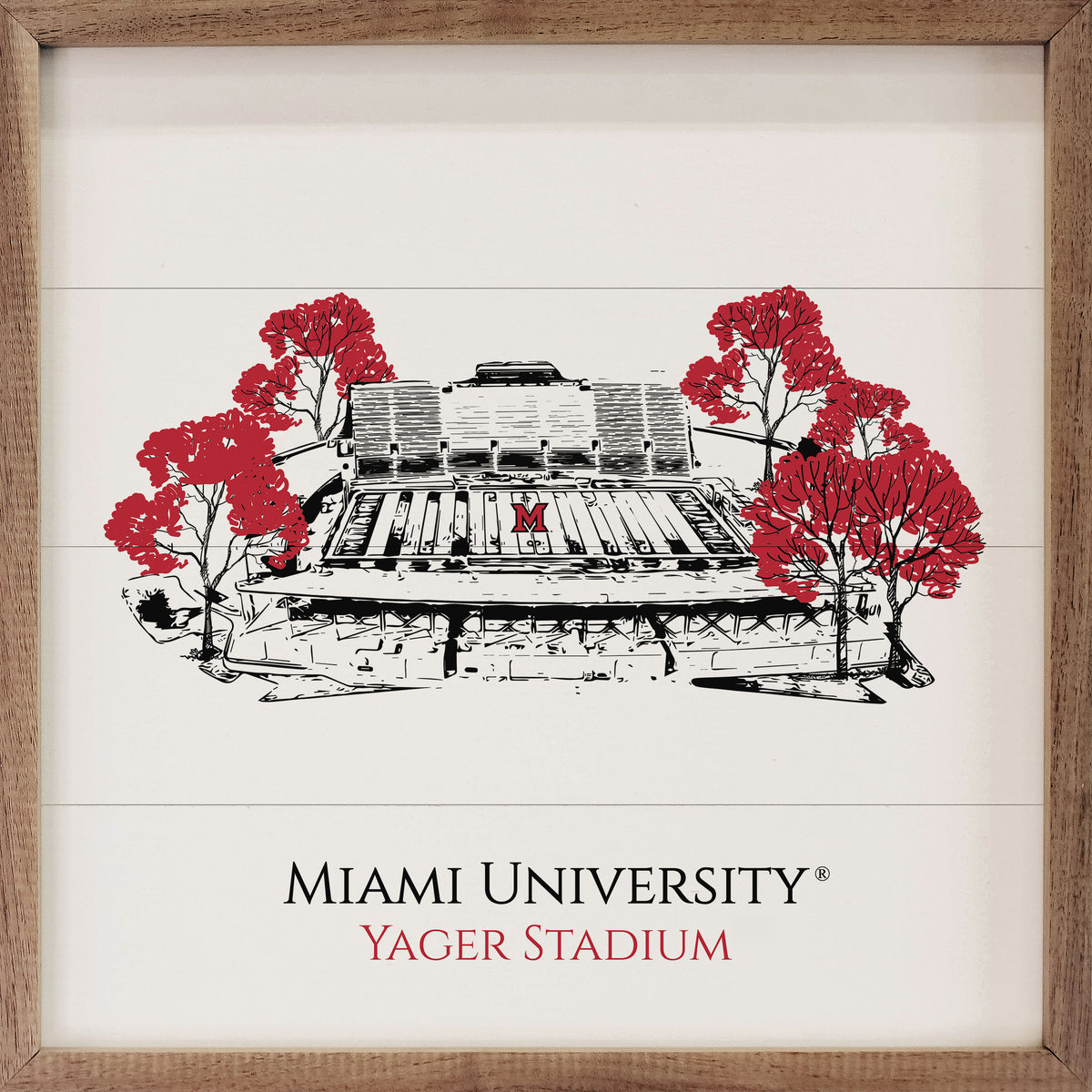 Sketch Miami University Football Stadium – Kendrick Home
