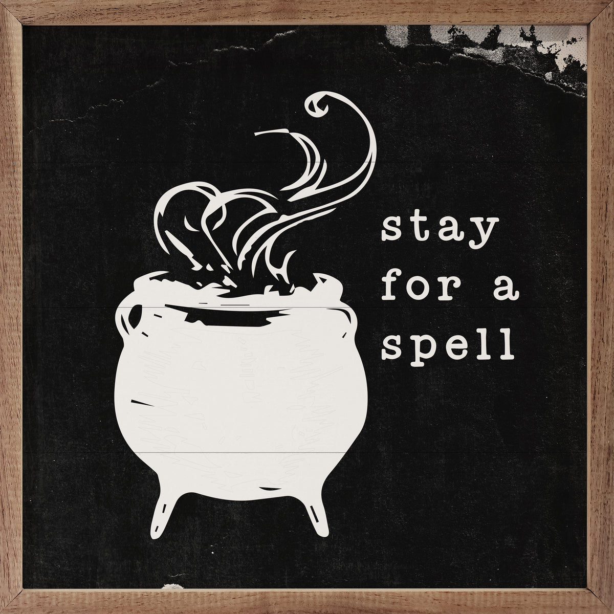 Stay For A Spell Cauldron Black – Kendrick Home
