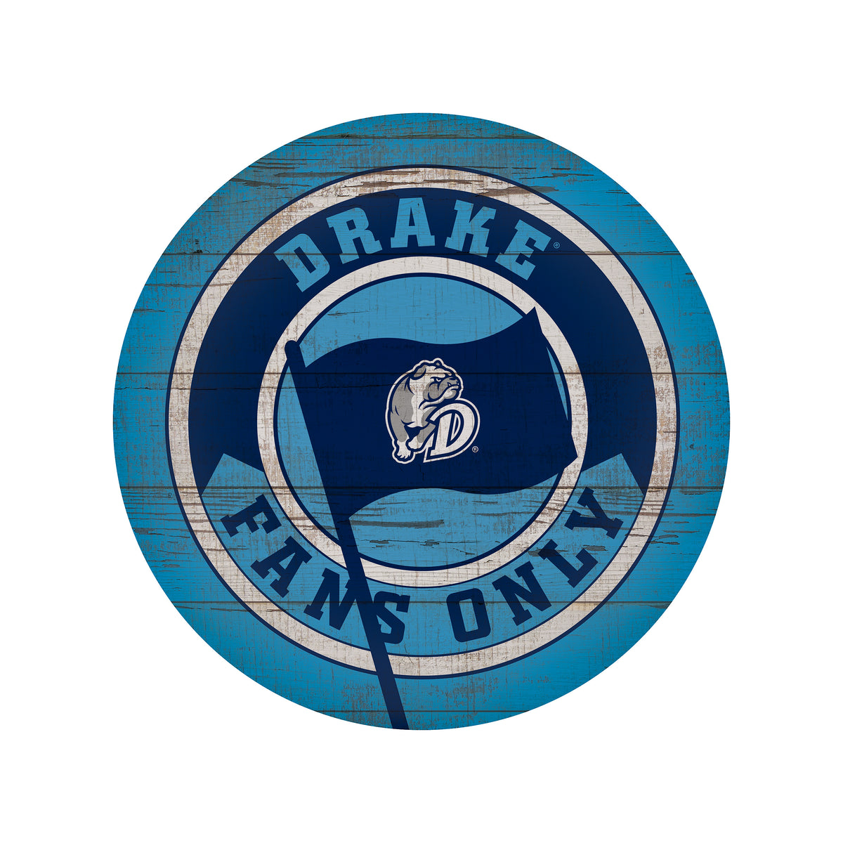 Fans Only Flag Drake University Circle – Kendrick Home