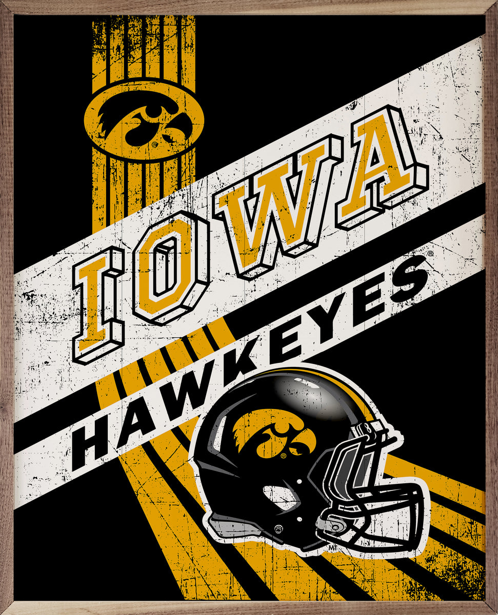 Striped Poster University Of Iowa – Kendrick Home