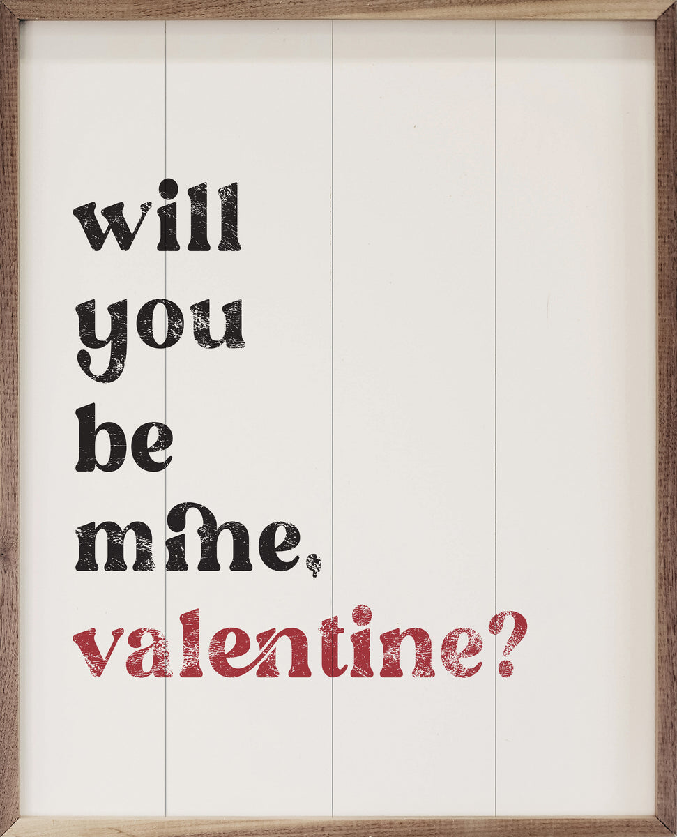 Will You Be Mine Valentine White – Kendrick Home
