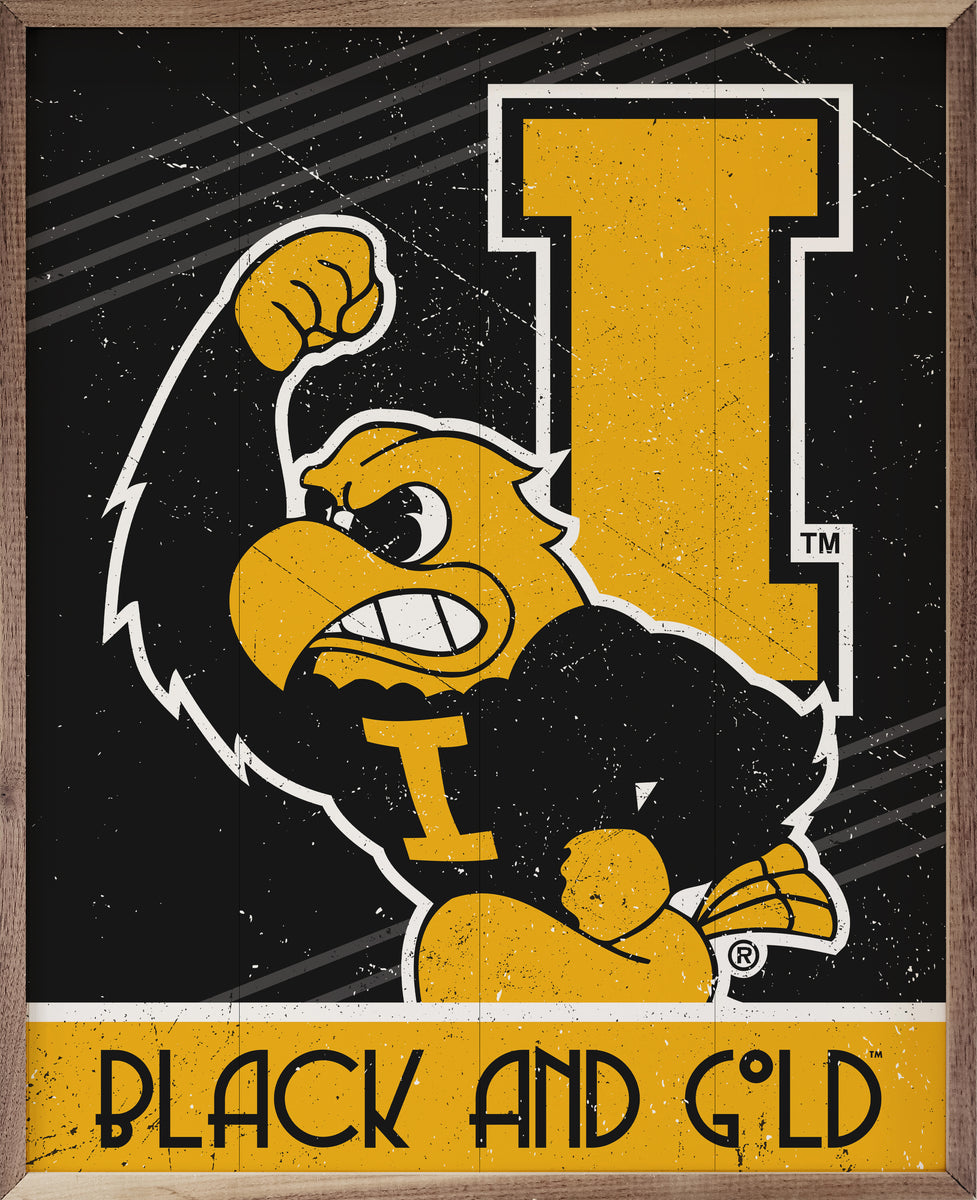 Retro Poster University Of Iowa – Kendrick Home