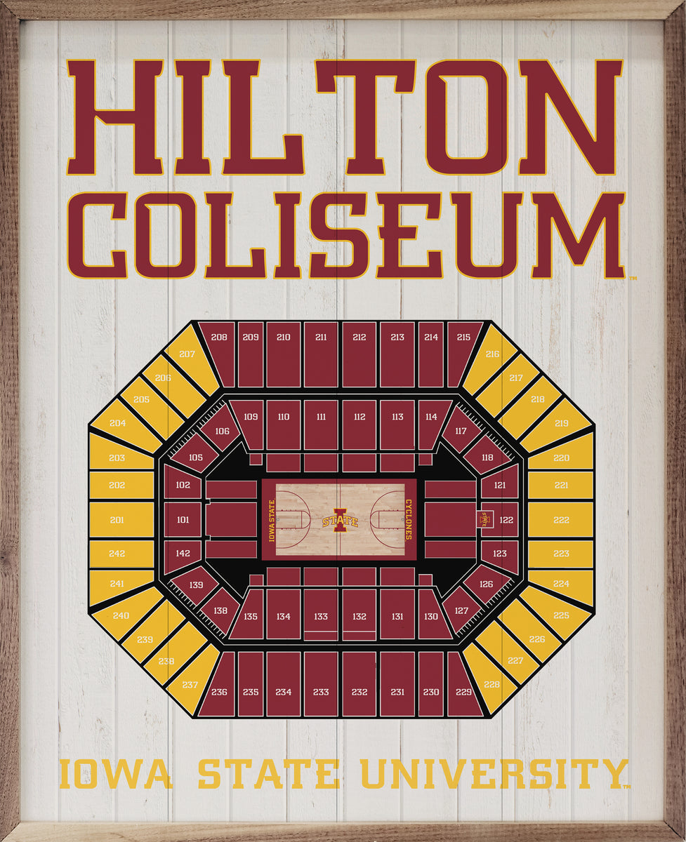 Stadium Seating Basketball Iowa State University Whitewash – Kendrick Home