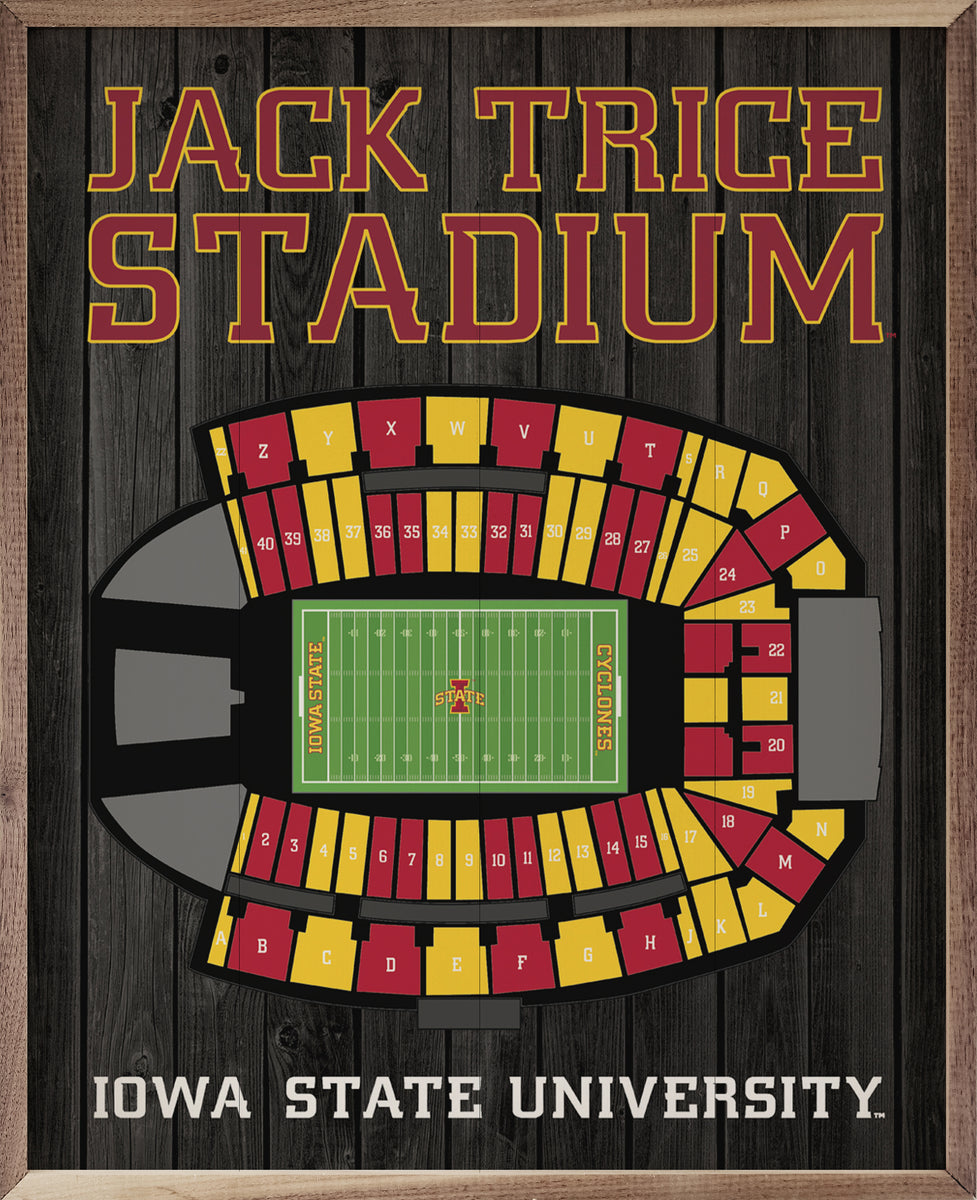 Stadium Seating Football Iowa State University Black – Kendrick Home