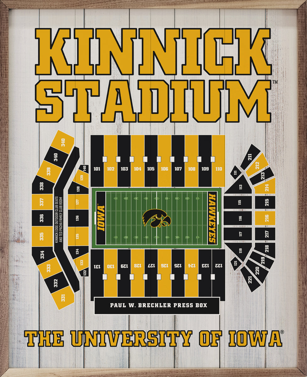 Stadium Seating Football University Of Iowa Whitewash – Kendrick Home