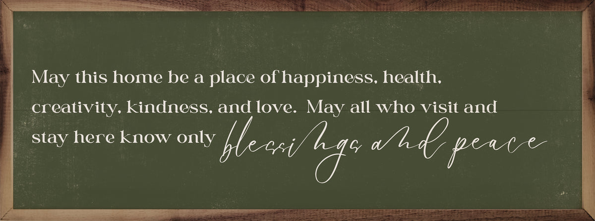 Blessings And Peace Green – Kendrick Home