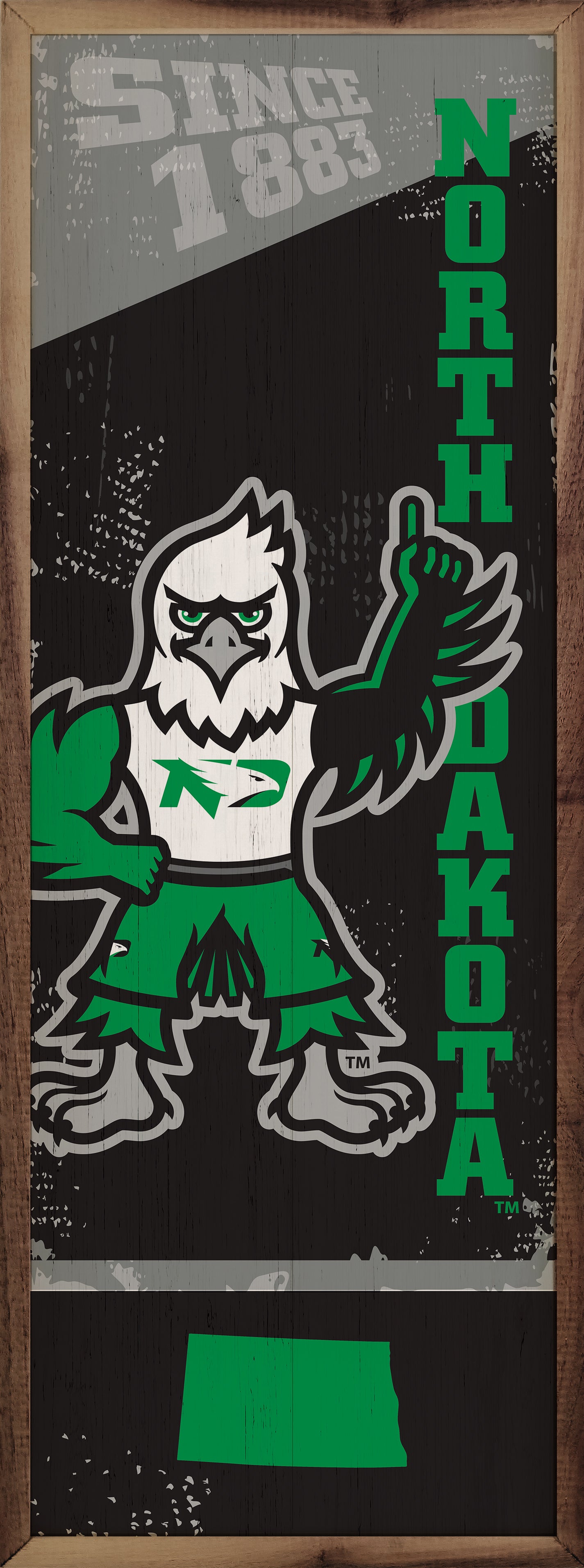 Vertical State Poster University Of North Dakota – Kendrick Home
