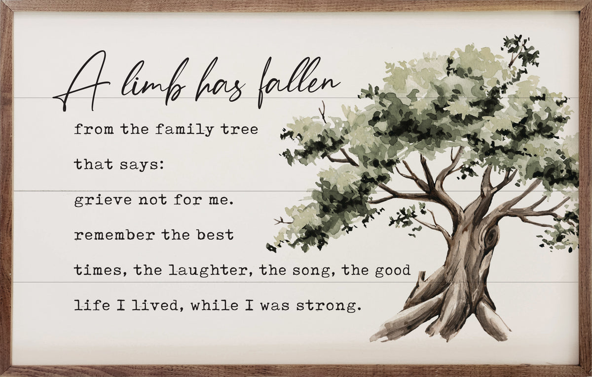 A Limb Has Fallen Tree White – Kendrick Home