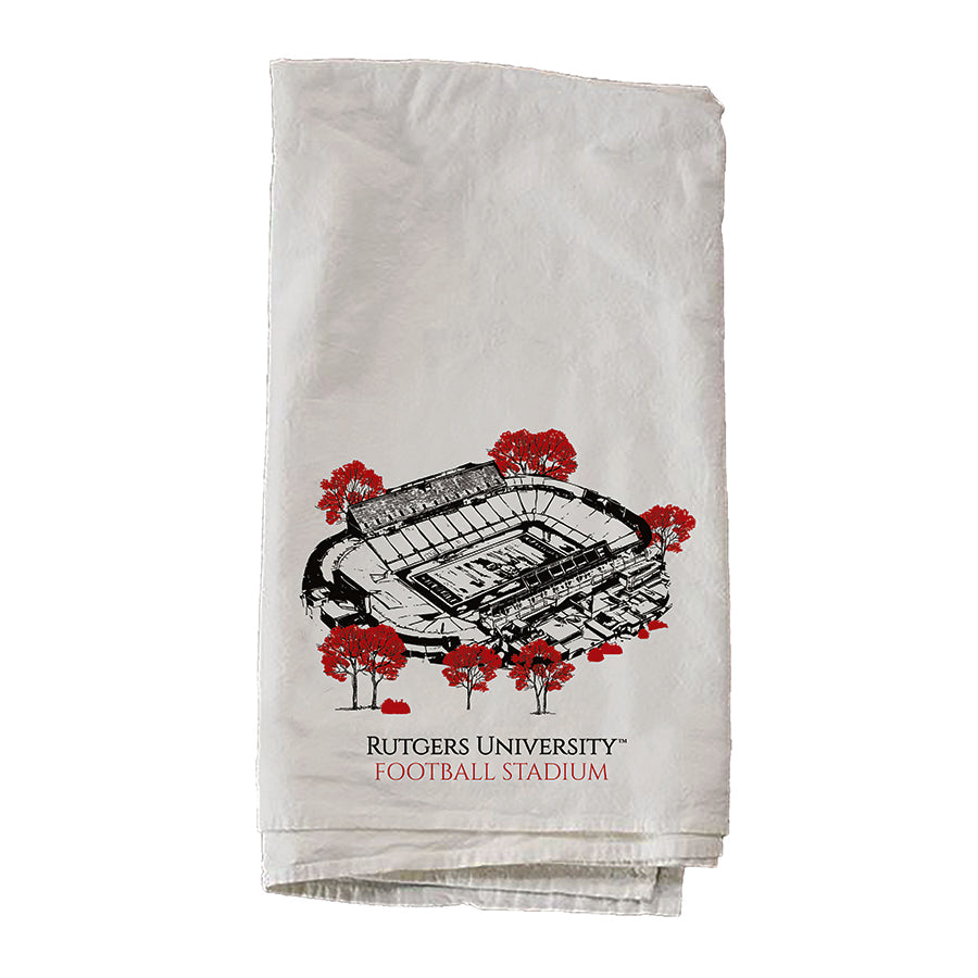 Sketch I SHI Stadium Rutgers State University Towel – Kendrick Home