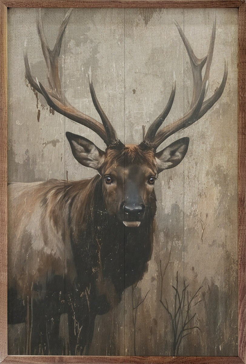 Rustic Elk Portrait – Kendrick Home