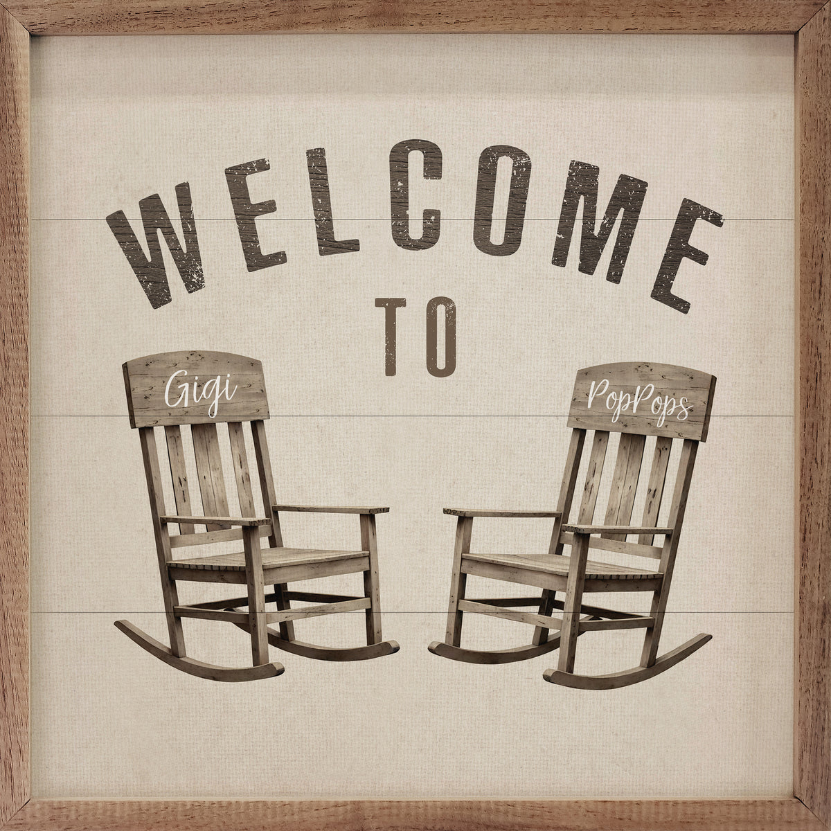Welcome To Rocking Chairs Personalized Names – Kendrick Home